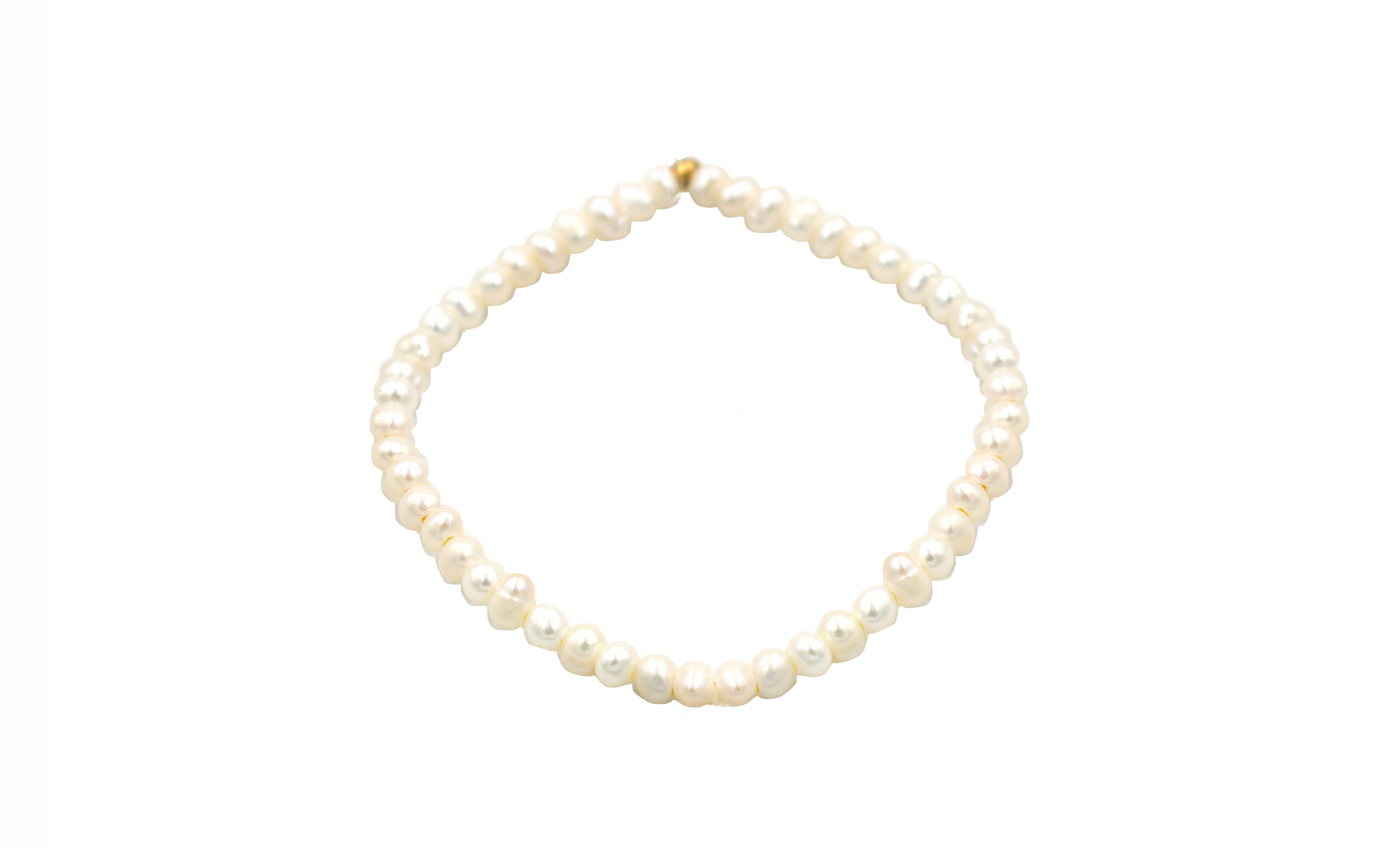 Elastic Pearl Anklet – Paradigm Design