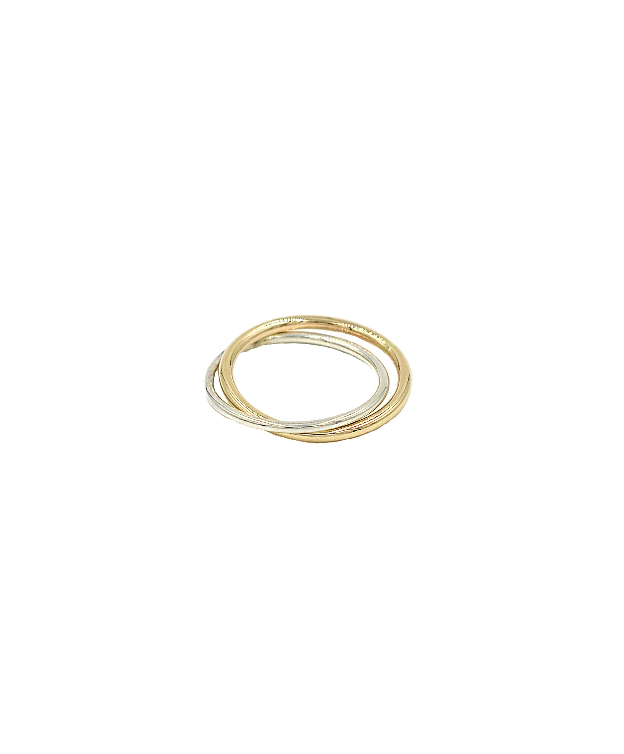 Mixed Metal Interlock Rings – Paradigm Design